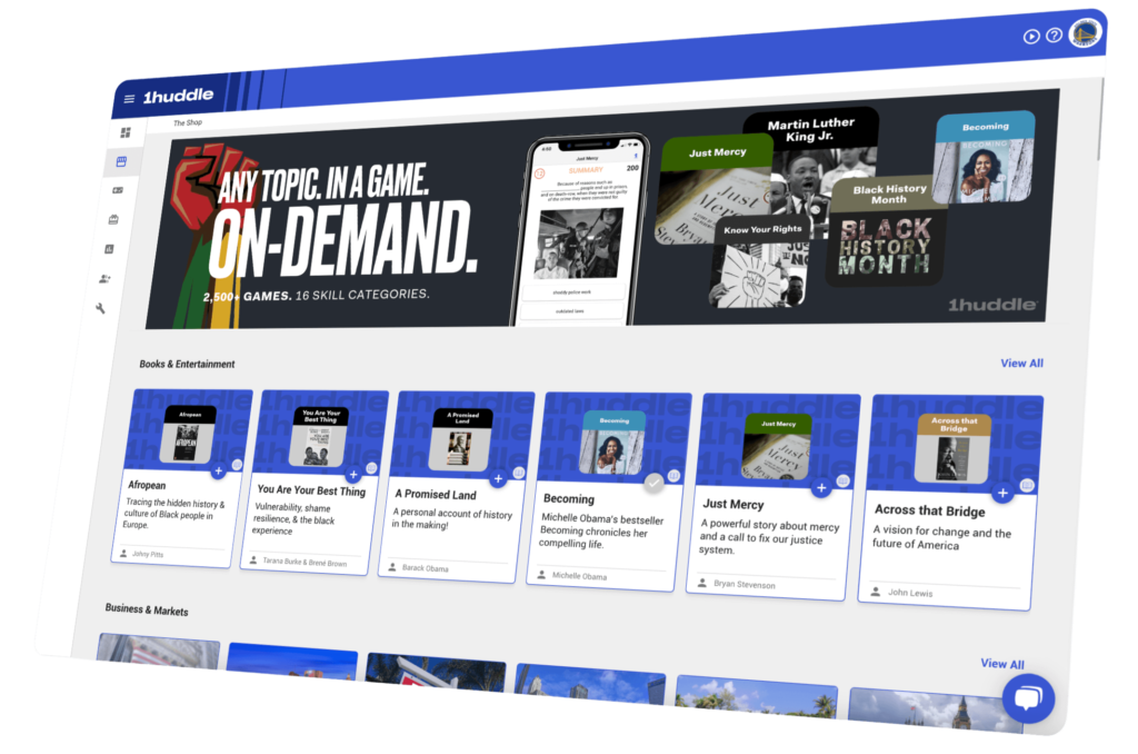 1Huddle | Training That's 45% Faster and 1,000% Less Boring